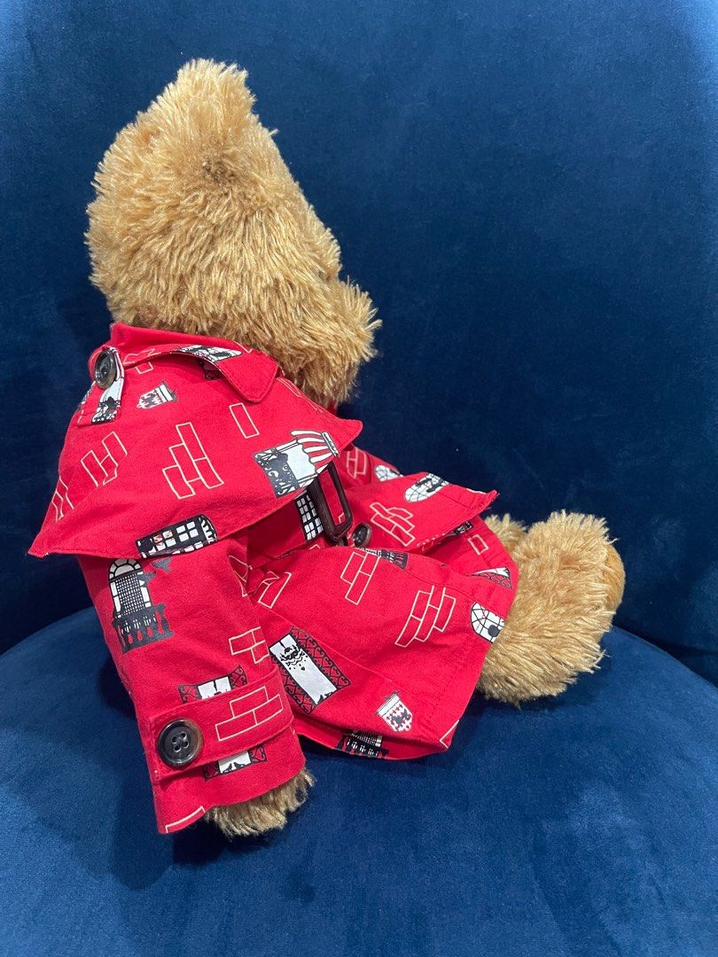 Nicholas & Bears Brown Bear in Red Trench Coat, Hobbies & Toys, Toys ...