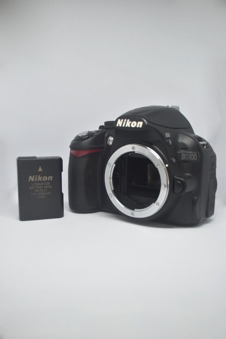 Nikon D3100 DSLR Camera Body (With Original Battery and Strap), Photography, Cameras on Carousell