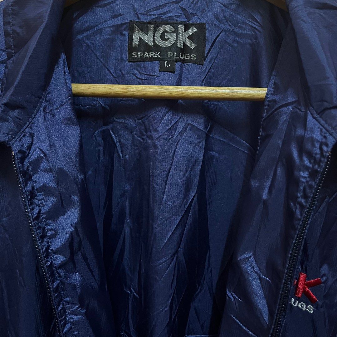 NOS NGK Spark Plug Windbreaker Jacket, Men's Fashion, Coats, Jackets ...