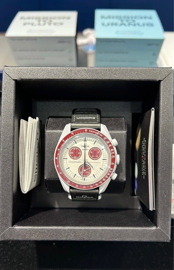 Omega Swatch Watch Pluto, Luxury, Watches on Carousell