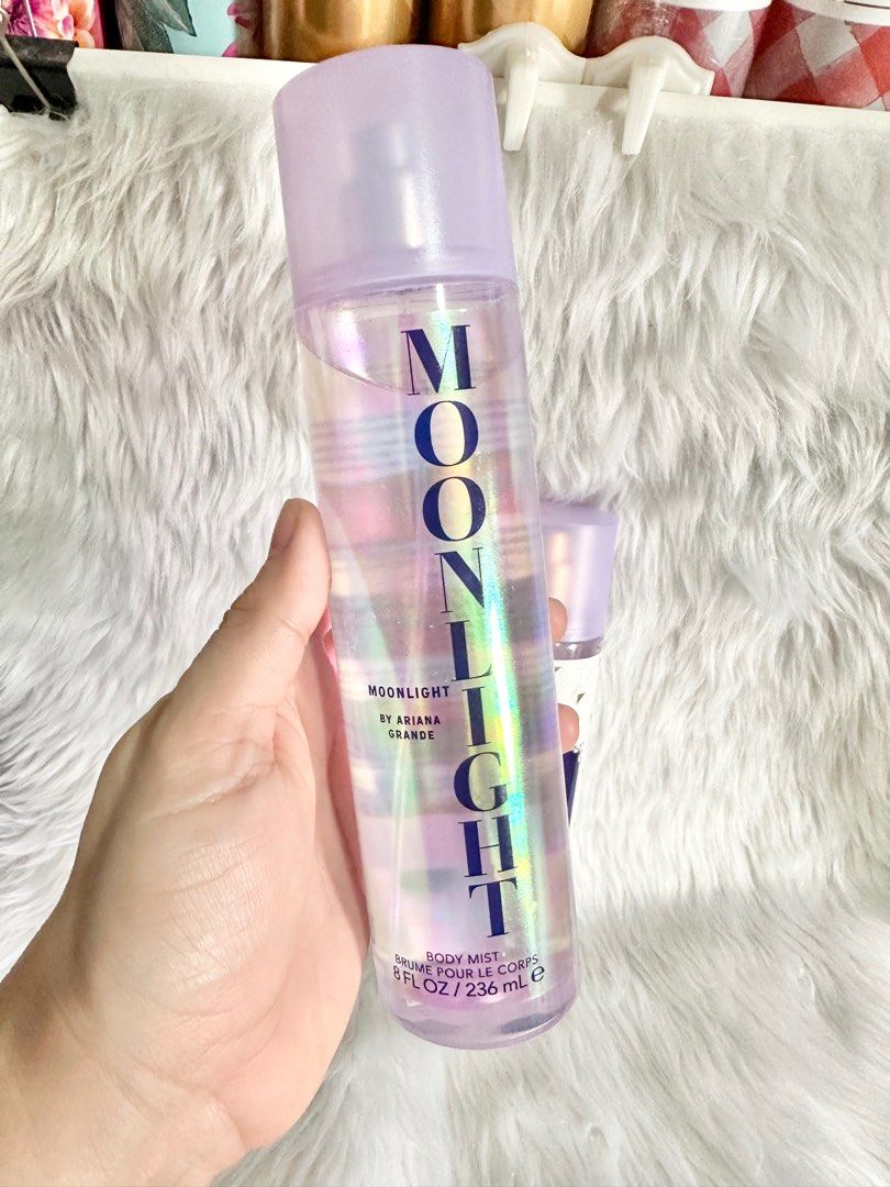 Original Ariana Grande Moonlight Body Mist 236ml, Beauty & Personal ...