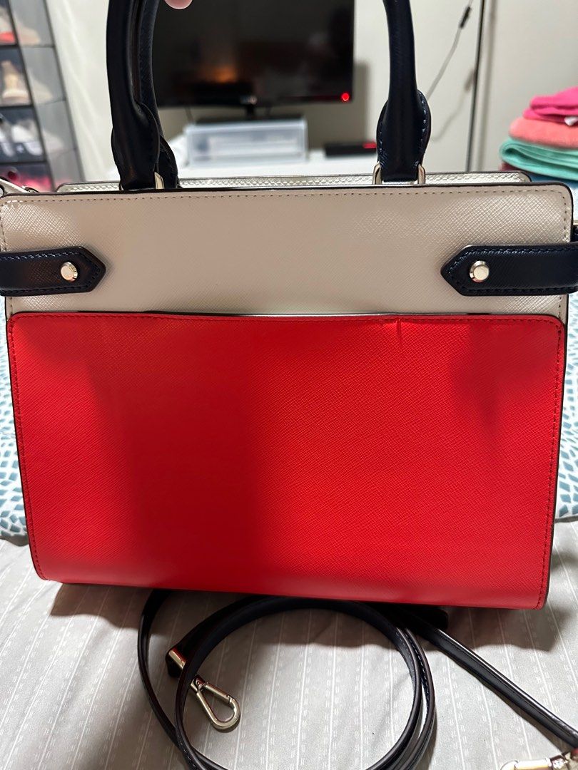 Original Kate Spade Staci Colorblock Medium Satchel, Luxury, Bags ...