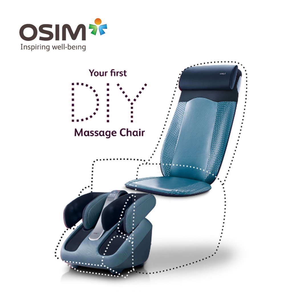 OSIM DIY Massage Chair (uJolly 2 + uSqueez 2), Health & Nutrition, Massage Devices on Carousell