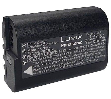 Panasonic Original Rechargeable Lithium-Ion Battery - DMW-BLK22 (Mint ...