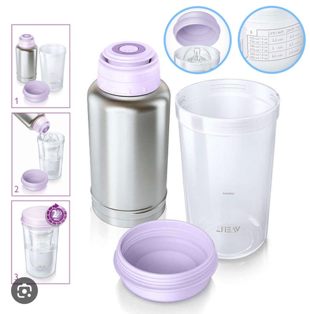Philips Avent Thermal Flask portable bottle warmer, Babies & Kids ...