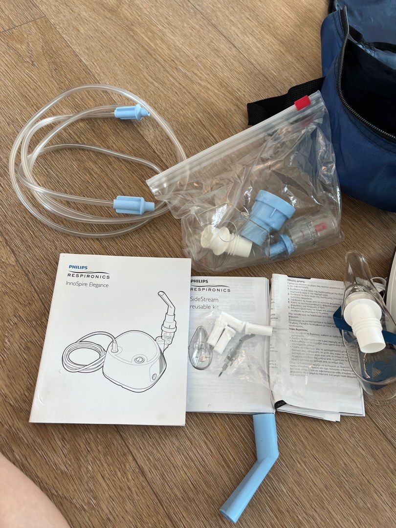 Philips respironics home nebulizer full set, Health & Nutrition ...