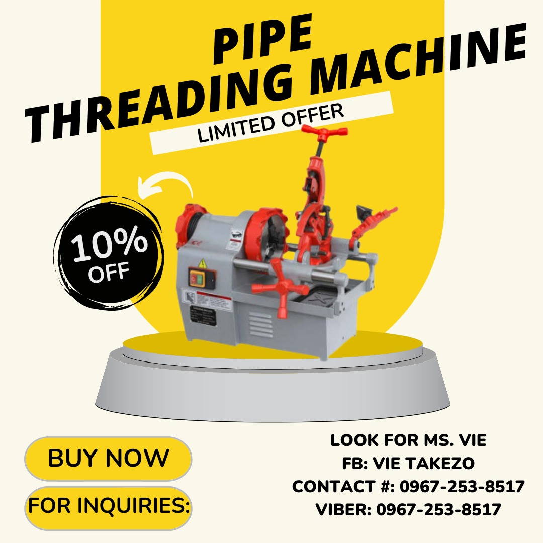 PIPE THREADING MACHINE, Commercial & Industrial, Industrial Equipment ...