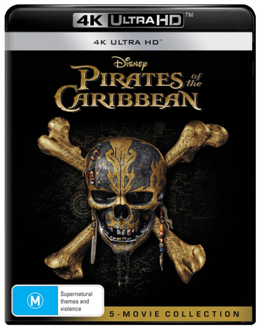 Pirates of the Caribbean: 5 Film Collection 4K UltraHD, 興趣及遊戲, 音樂、樂器 ...