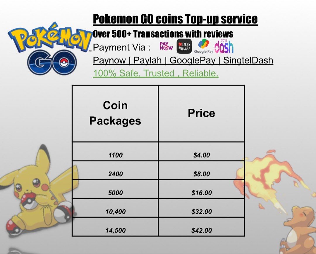 Pokemon Go Coins, Video Gaming, Gaming Accessories, In-Game Products on ...