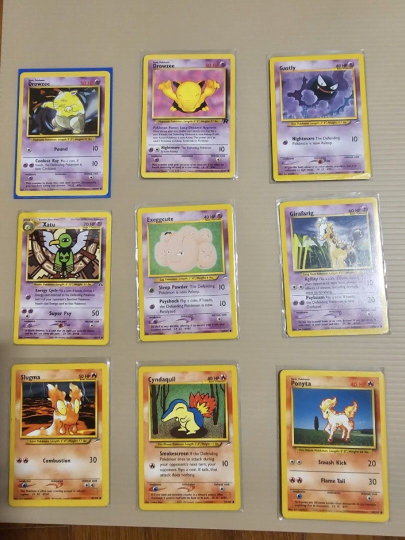 Pokemon Trading cards (Fire & Psychic Types), Hobbies & Toys, Toys ...