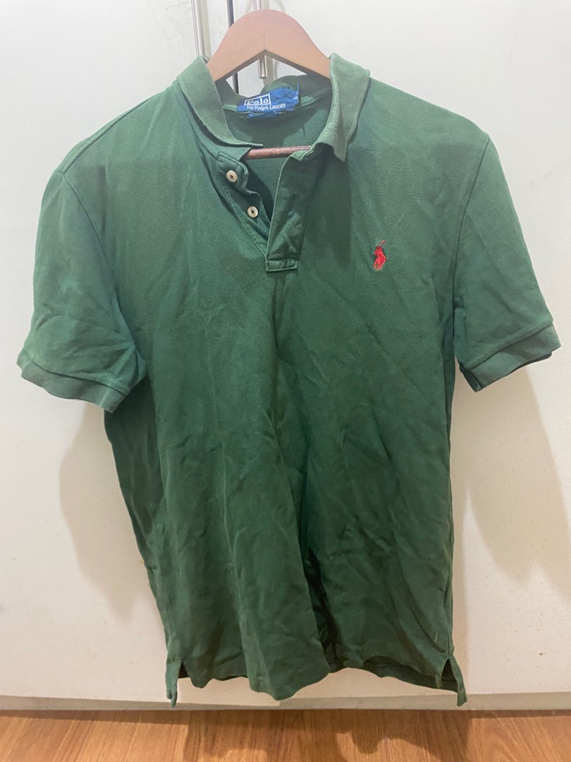 Polo Ralph Lauren green polo shirt, Men's Fashion, Tops & Sets, Tshirts & Polo Shirts on Carousell