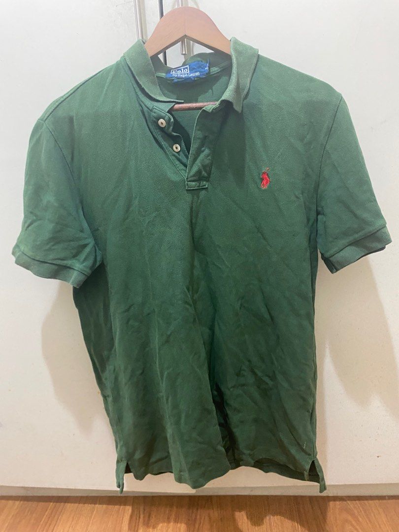 Polo Ralph Lauren green polo shirt, Men's Fashion, Tops & Sets, Tshirts & Polo Shirts on Carousell