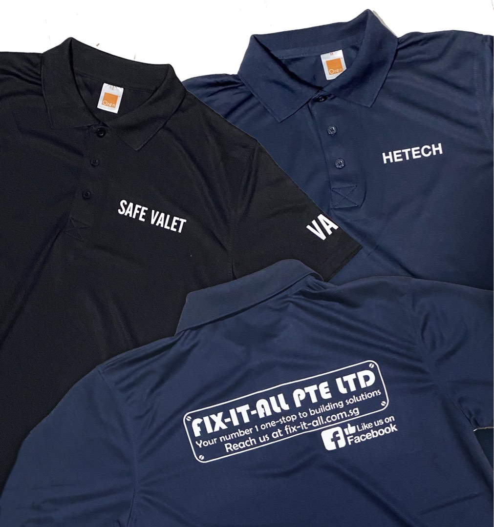 Polo Shirt Printing Services (Dri fit &Cotton), Men's Fashion, Tops ...