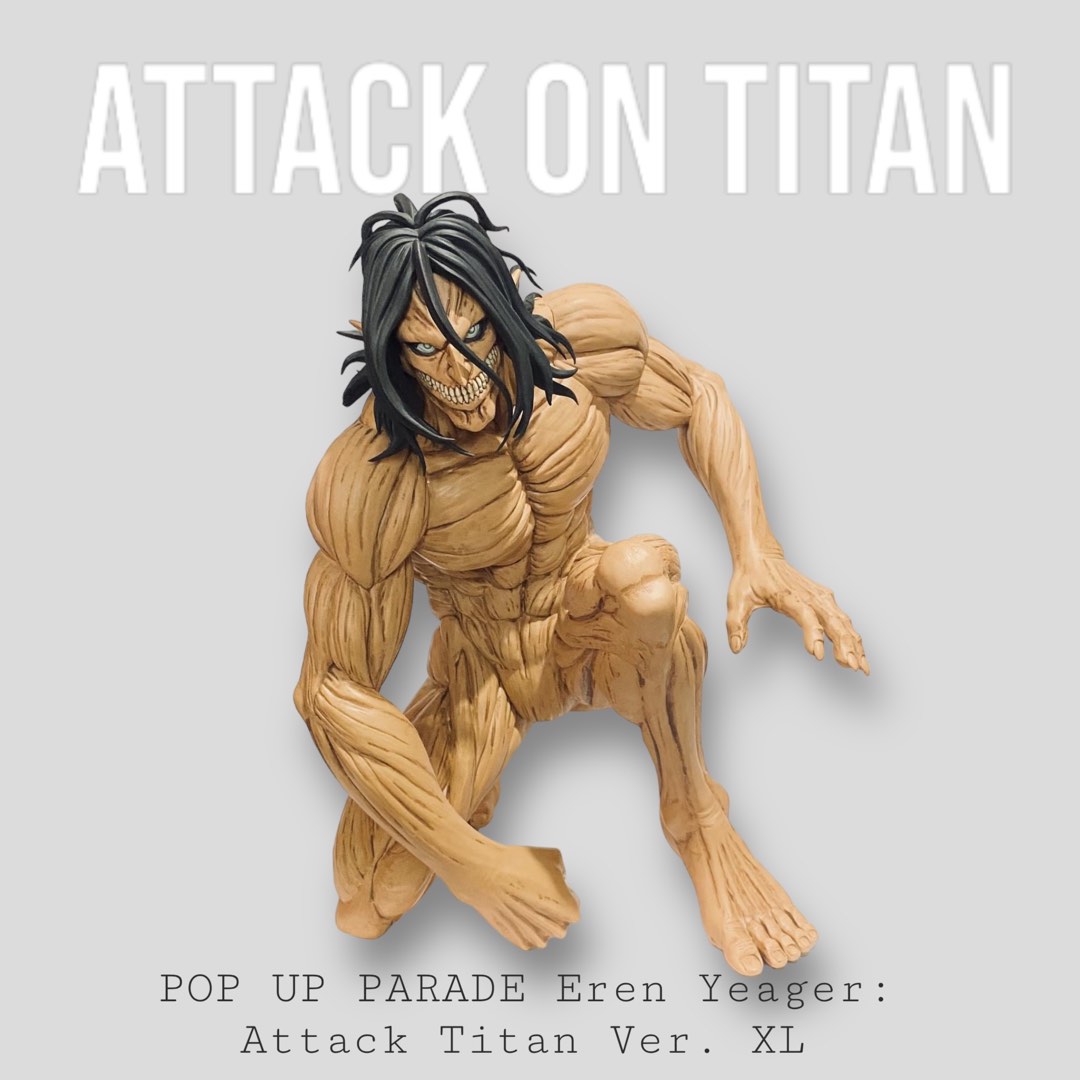Pop up parade Eren Yeager: Attack on titan ver. XL, Hobbies & Toys ...