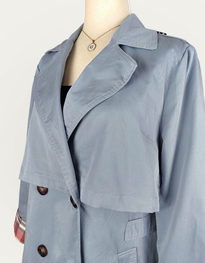 Powder blue coat, Women's Fashion, Coats, Jackets and Outerwear on ...