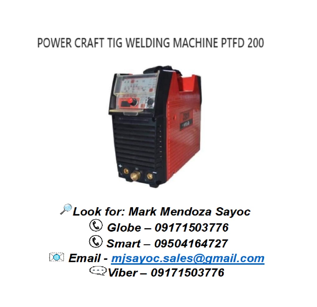 POWER CRAFT TIG WELDING MACHINE PTFD 200, Commercial & Industrial ...