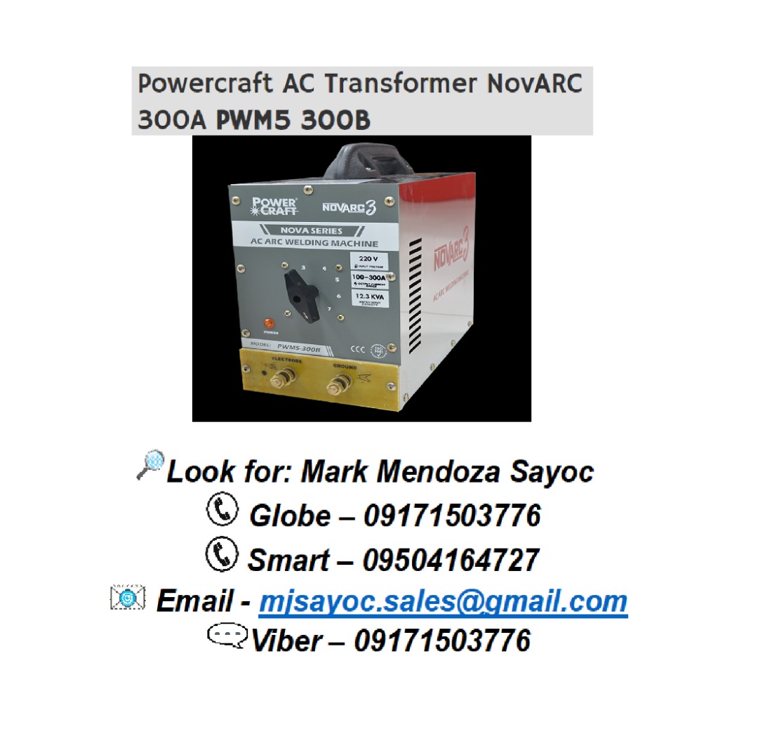 Powercraft AC Transformer NovARC 300A PWM5 300B, Commercial ...