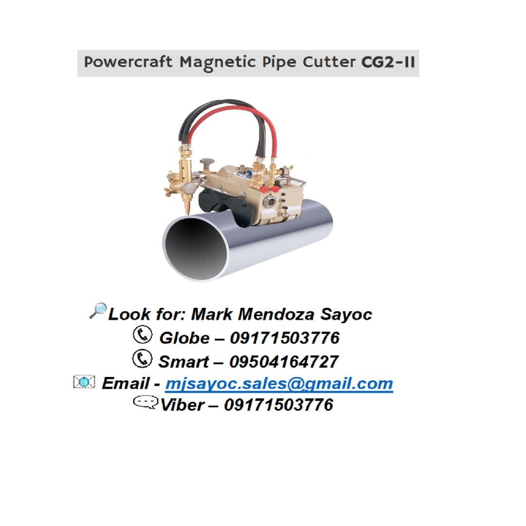 Powercraft Magnetic Pipe Cutter CG2-11, Commercial & Industrial ...