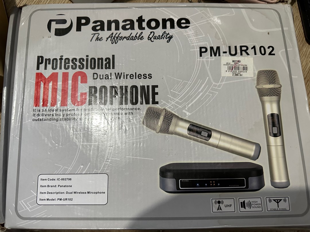 Professional Dual Wireless Microphone, TV & Home Appliances, TV ...