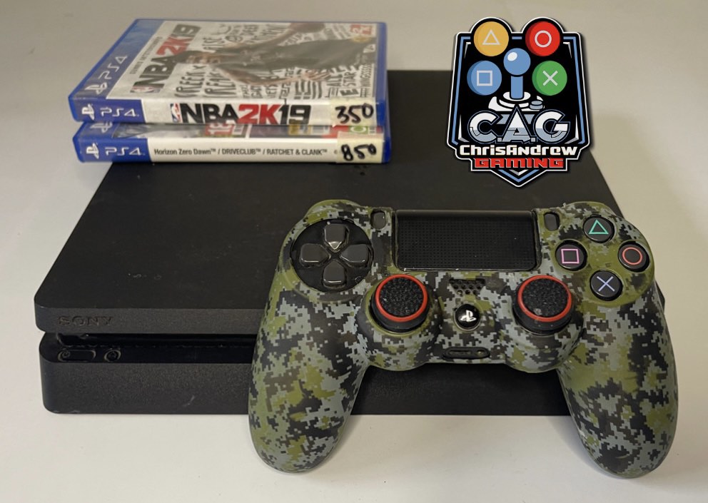 PS4 Slim 500GB with 18 games, Video Gaming, Video Game Consoles ...