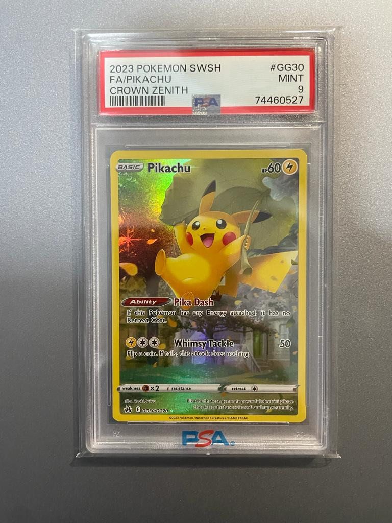 PSA9 Pikachu AR (Crown Zeninth), Hobbies & Toys, Toys & Games on Carousell
