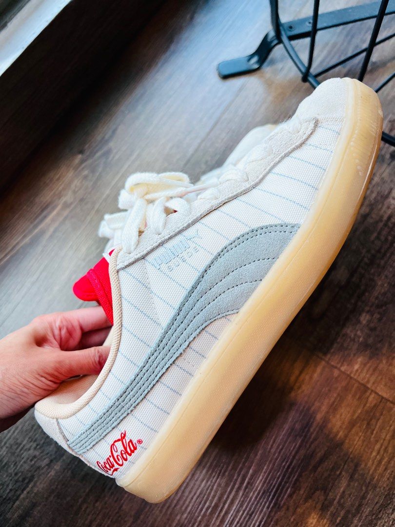 PUMA Coca-Cola x Suede 'Slate Pinstripes' Sneakers, Men's Fashion ...