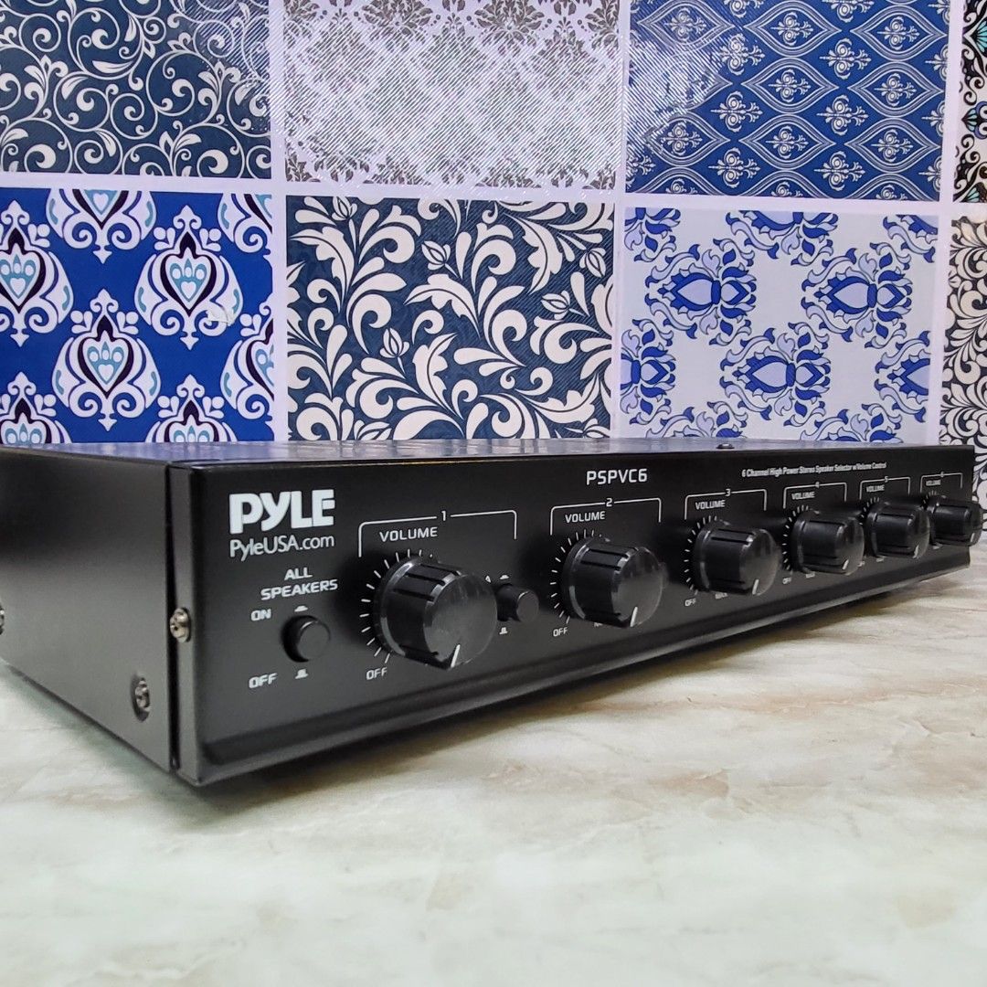 PYLE PSPVC6 6-Channel High Power Speaker Selector, Audio, Soundbars ...