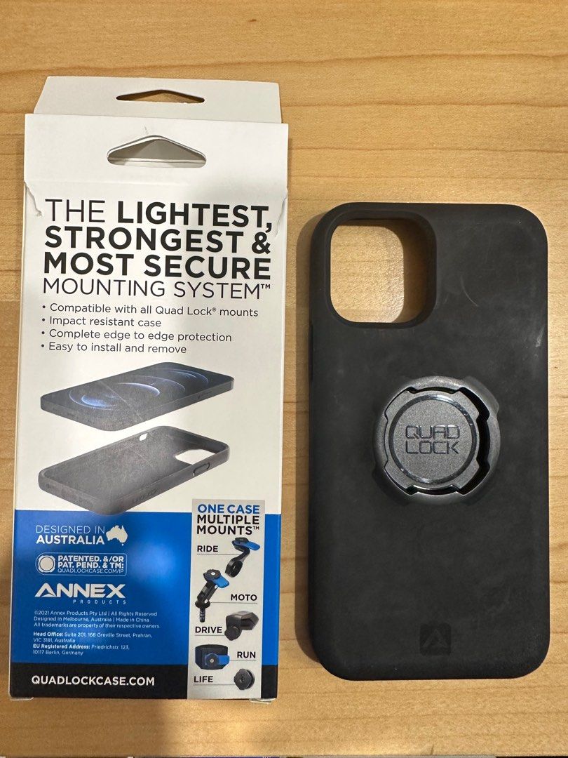 Quad lock IPhone 12/12 Pro casing, Mobile Phones & Gadgets, Mobile ...