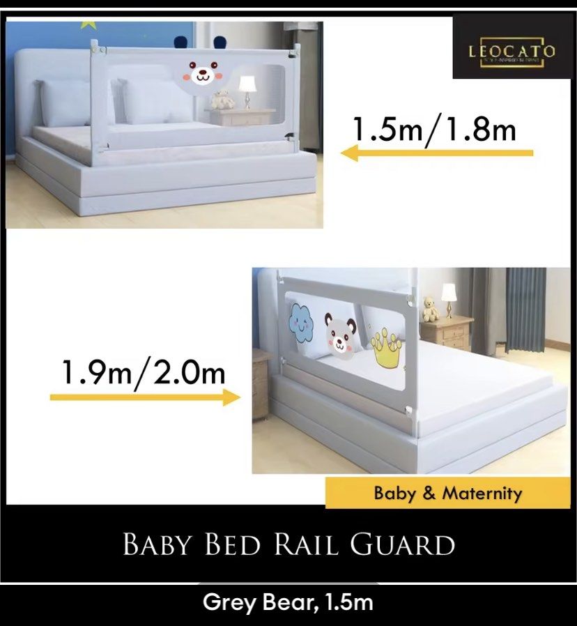 Queen size Bed railing, Babies & Kids, Baby Nursery & Kids Furniture ...