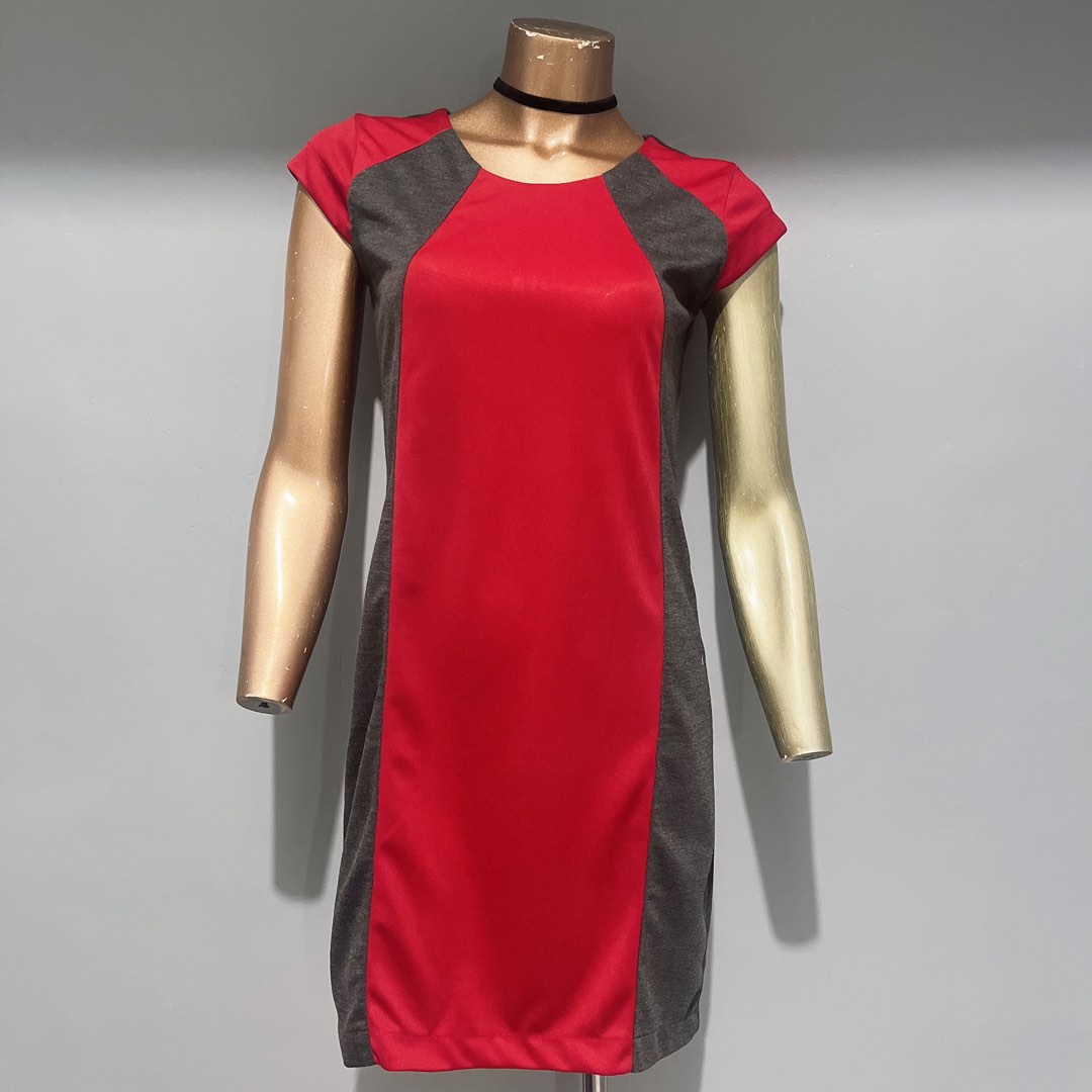 Red Office Dress, Women's Fashion, Dresses & Sets, Dresses on Carousell