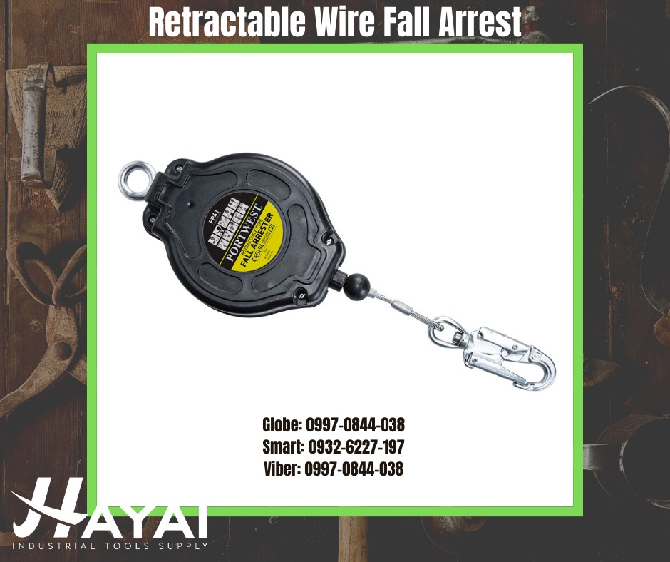 Retractable Wire Rope Fall Arrest, Commercial & Industrial, Industrial ...