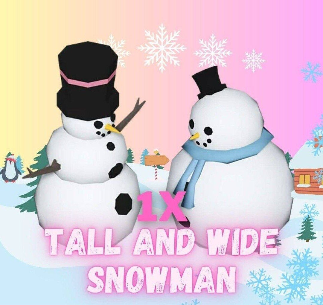Roblox Islands Tall/Wide Snowman, Video Gaming, Gaming Accessories, In ...