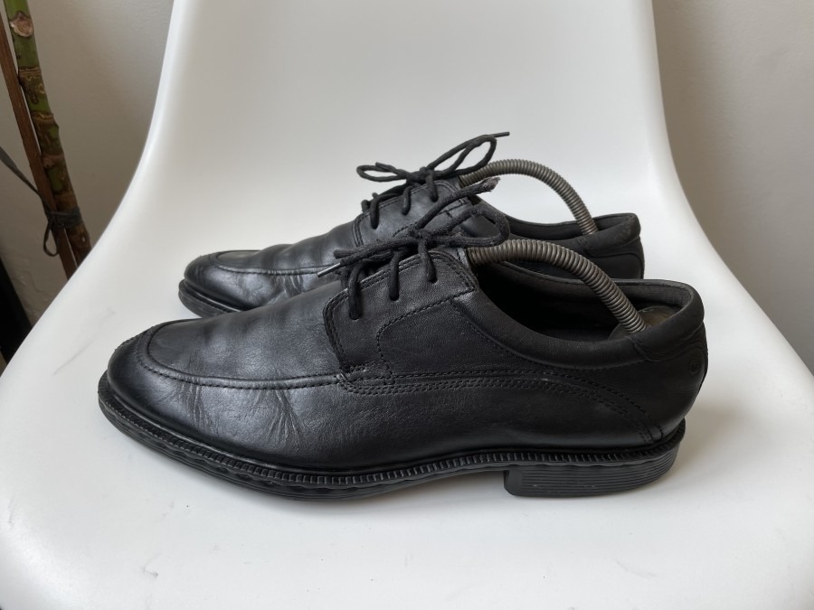 Rockport by Adidas Prene Shoes Black Leather Original Authentic 100% ...