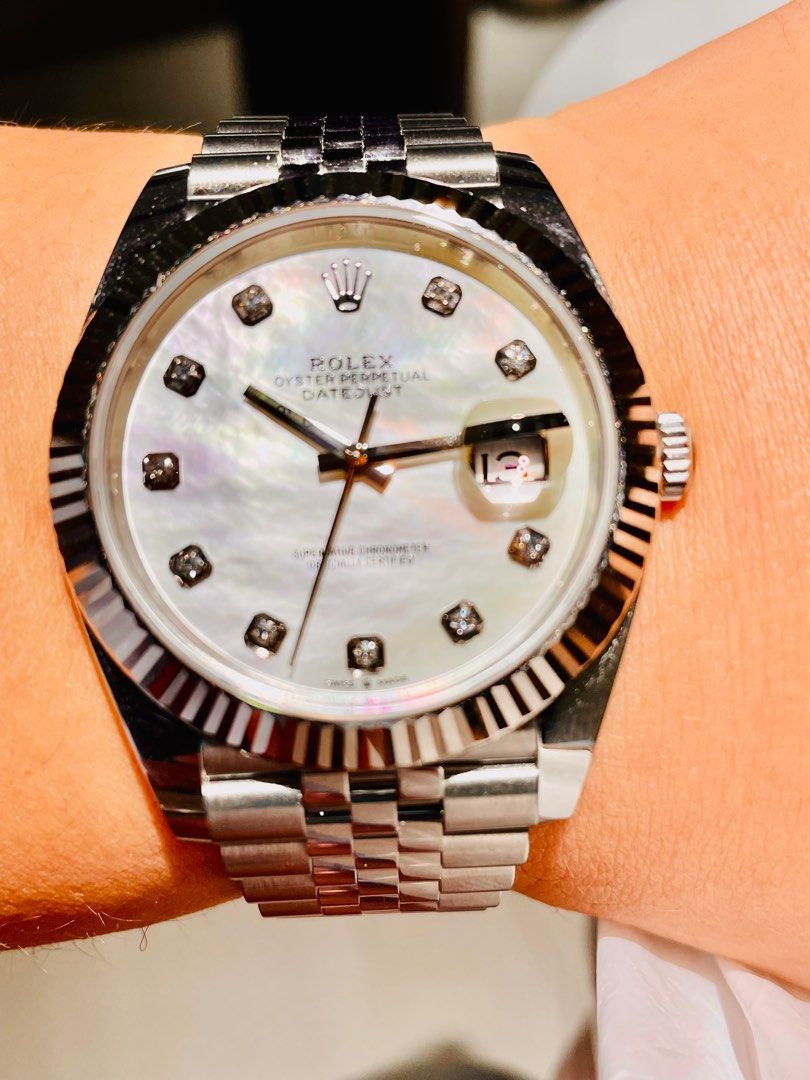 Rolex Datejust 126334 mother of pearl 41mm RARE , Luxury, Watches on ...