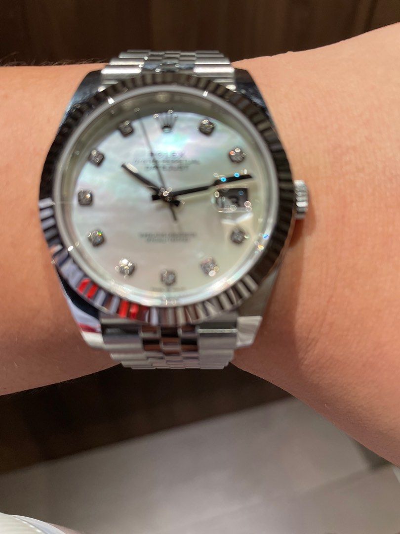 Rolex Datejust 126334 mother of pearl 41mm RARE , Luxury, Watches on ...