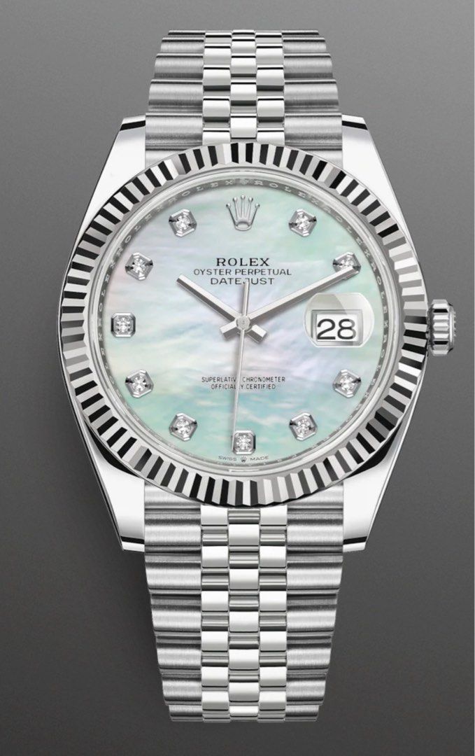 Rolex Datejust 126334 mother of pearl 41mm RARE , Luxury, Watches on ...