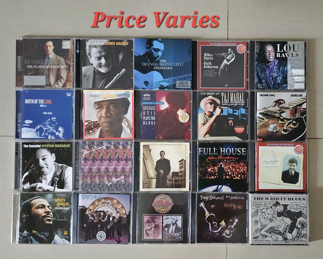 Russell Watson,James Calway,Django Reinhardt,Miles Davis,Jack Johnson ...