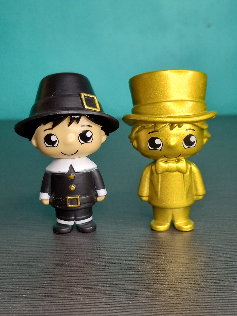 Ryan's World Ultimate Gold and Massachusetts Pilgrim Figure 2" Set of 2 ...