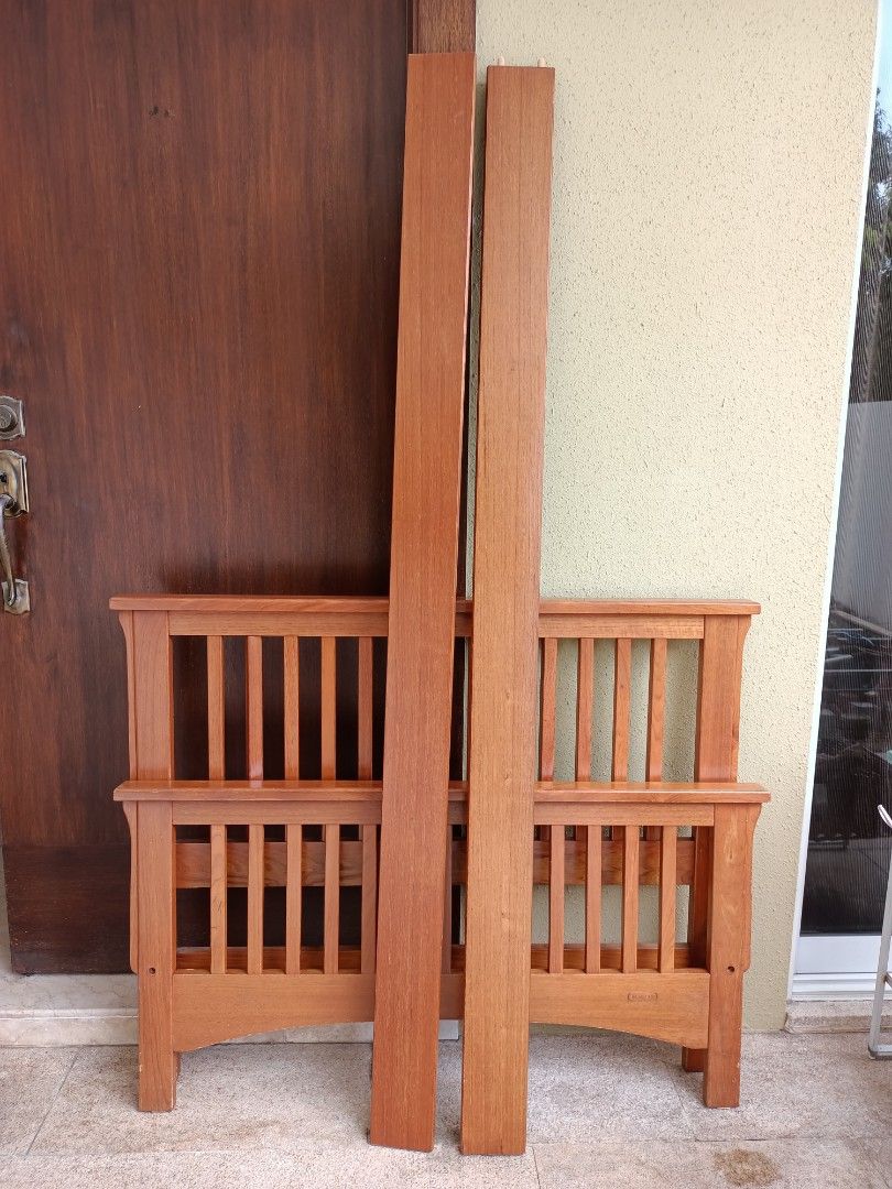 SCANTEAK Super Single bed frame (Solid wood), Furniture & Home Living ...