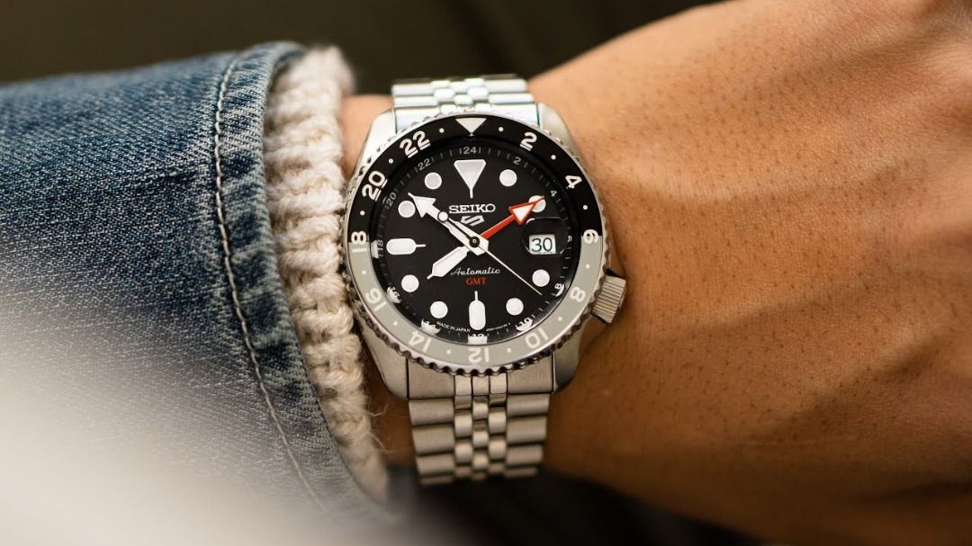 Seiko 5 GMT Black/Grey - Original, with warranty and proof of ...