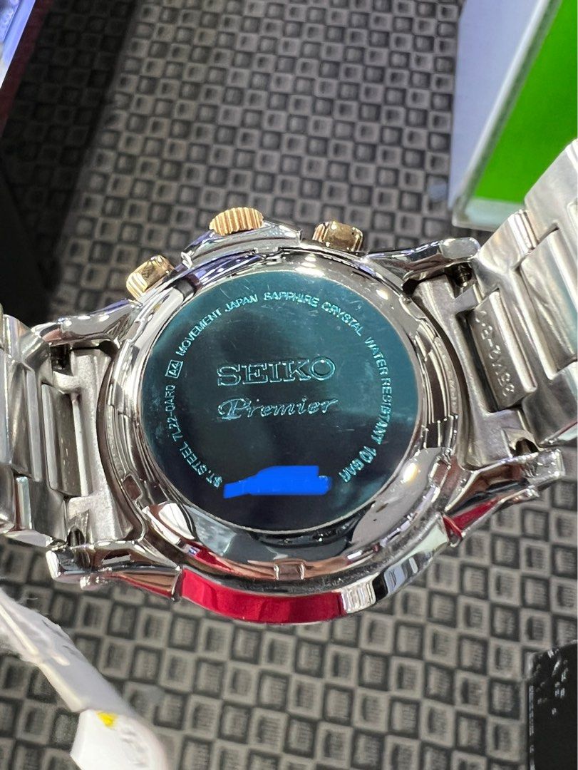 SEIKO PREMIER ROMAN KINITEC CHRONOGRAPH SNL042P1, Men's Fashion ...