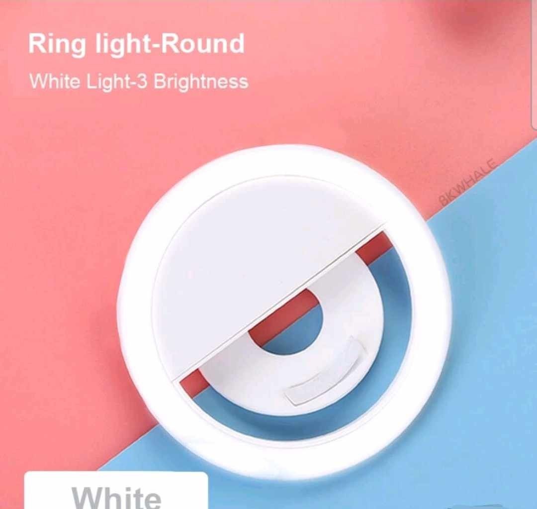 Selfie Mini Ring Light Flash LED Rechargeable Camera photo Video ...