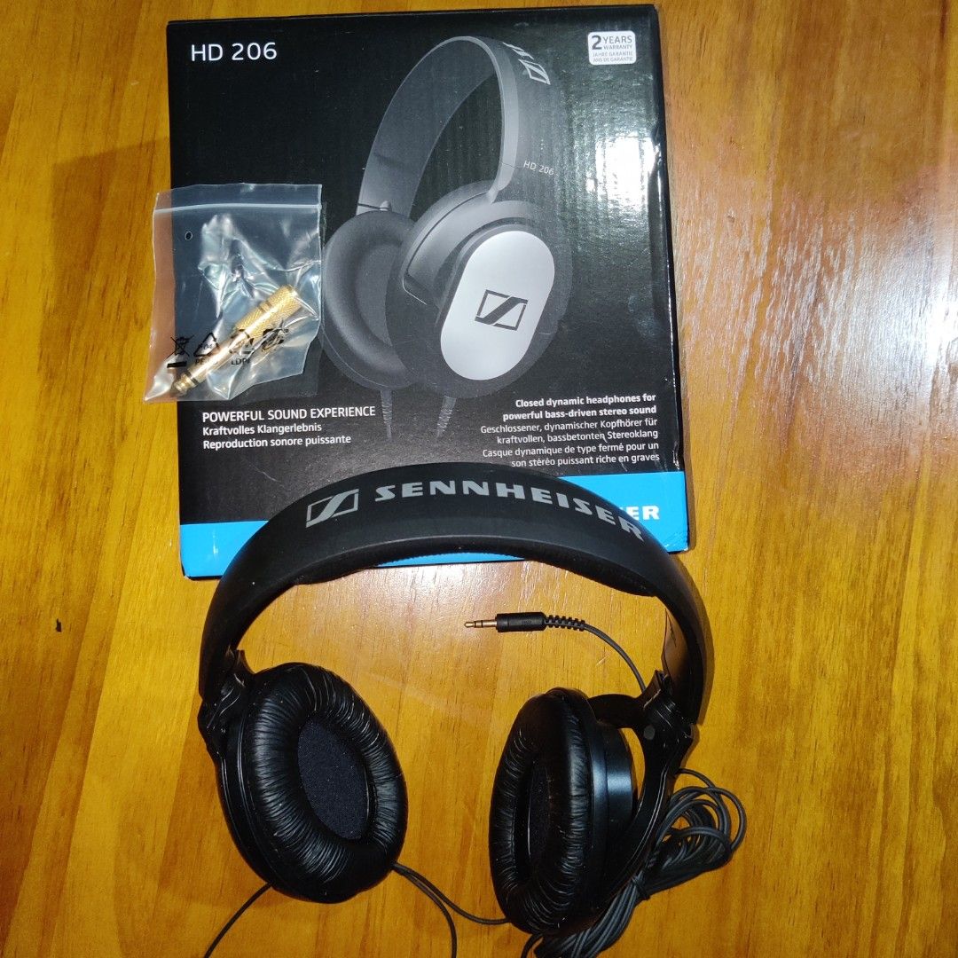 Sennheiser HD 206, Audio, Headphones & Headsets on Carousell