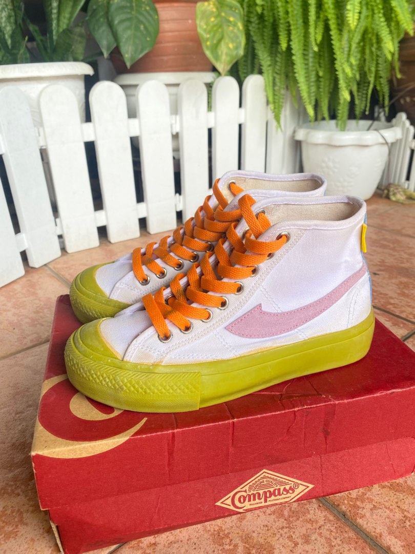 Sepatu Compass Gazelle High Matcha White, Women's Fashion, Footwear ...