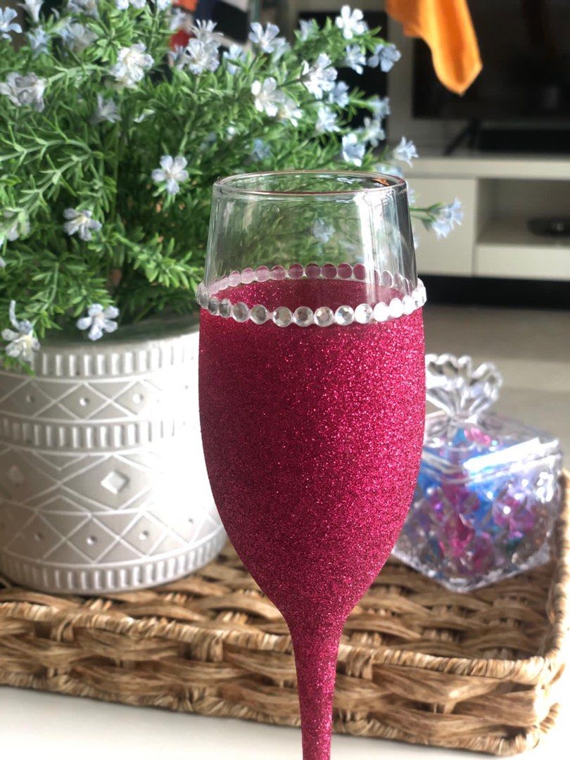 Sexy Shocking Pink Wine Glass Furniture And Home Living Kitchenware And Tableware Dinnerware