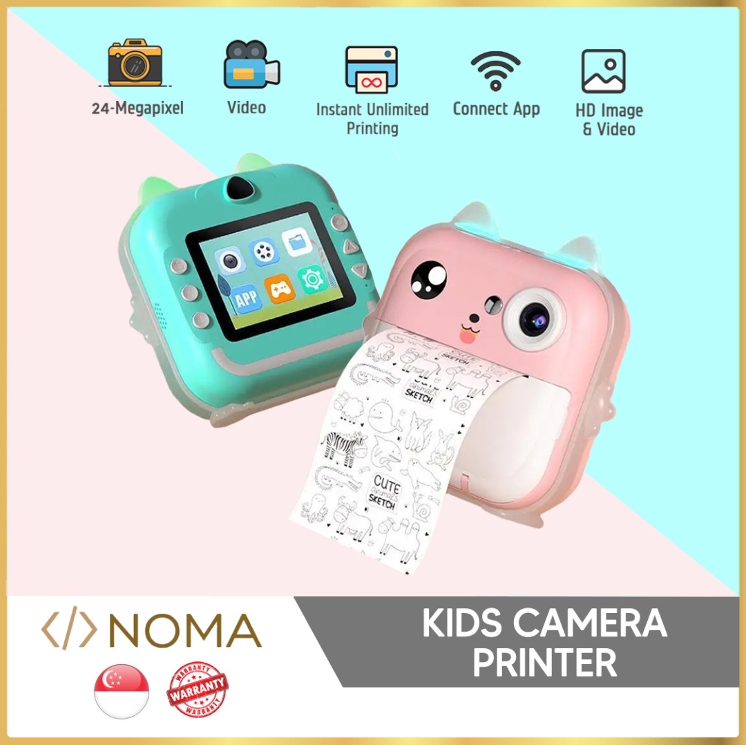 【SG】Kids Camera Printer - 24- Megapixels Camera | Instant Unlimited ...