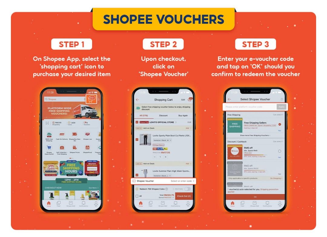 Shopee Digital Voucher, Tickets & Vouchers, Store Credits on Carousell