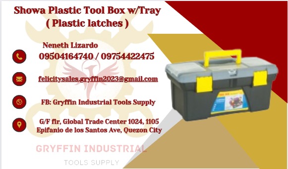 Showa Plastic Tool Box w/Tray ( Plastic latches ), Commercial & Industrial, Industrial Equipment ...