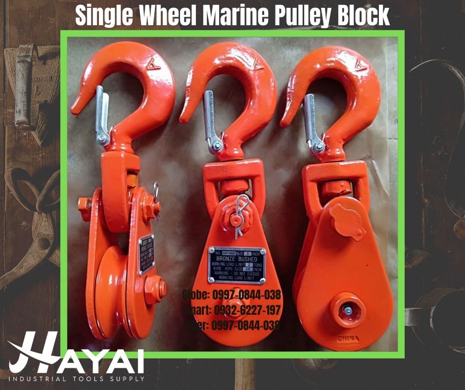 Single Wheel Marine Pulley Block, Commercial & Industrial, Industrial ...