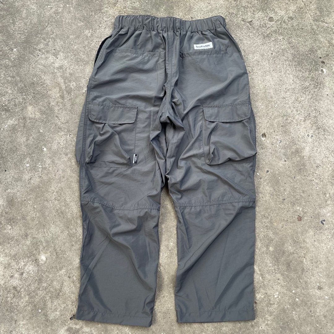 SMKL - Smoking Life Technical Wide Leg Big Pocket Nylon Cargo Pants ...